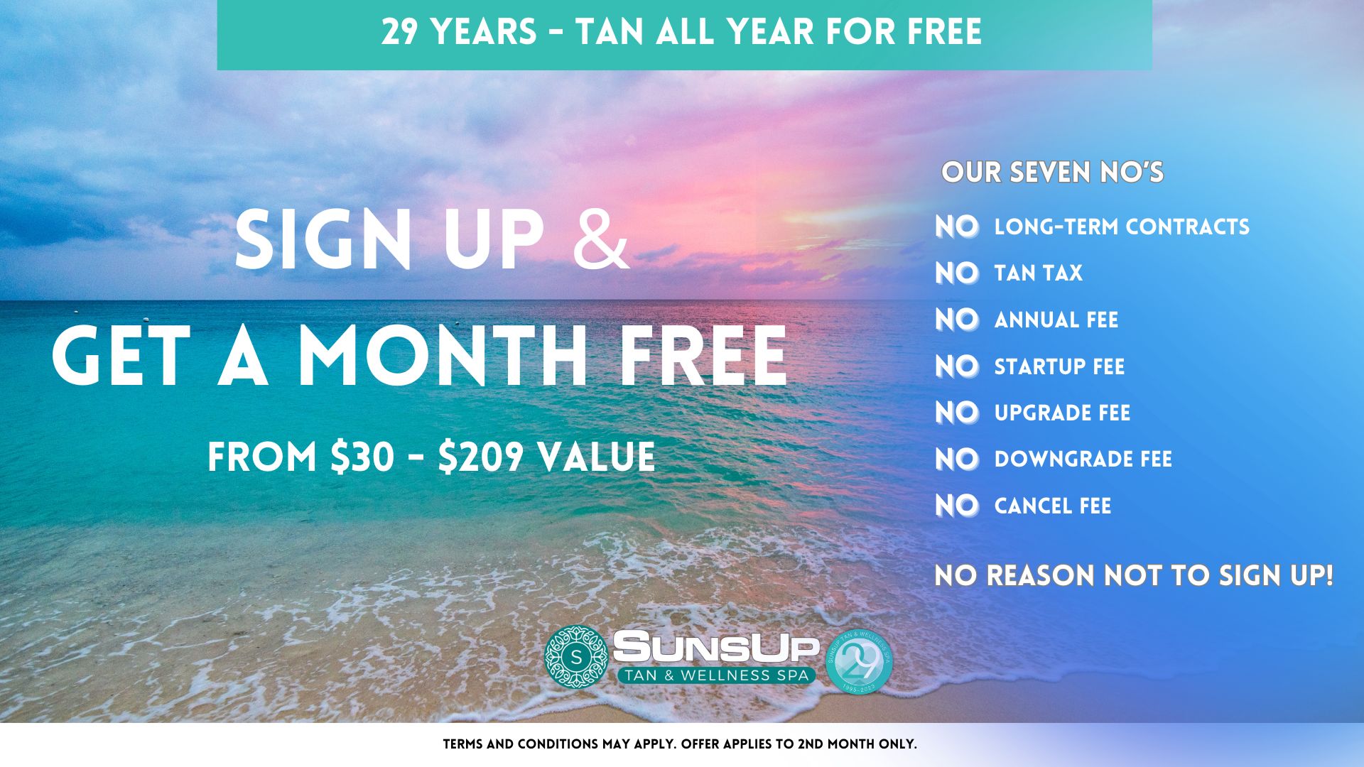 SPECIALS - SunsUp Tan & Wellness Spa