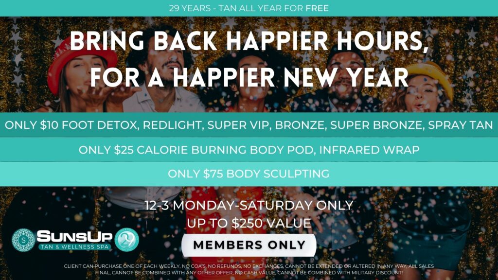 SPECIALS - SunsUp Tan & Wellness Spa