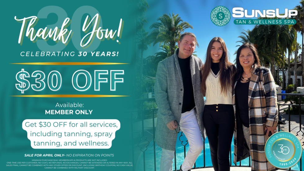 SPECIALS - SunsUp Tan & Wellness Spa